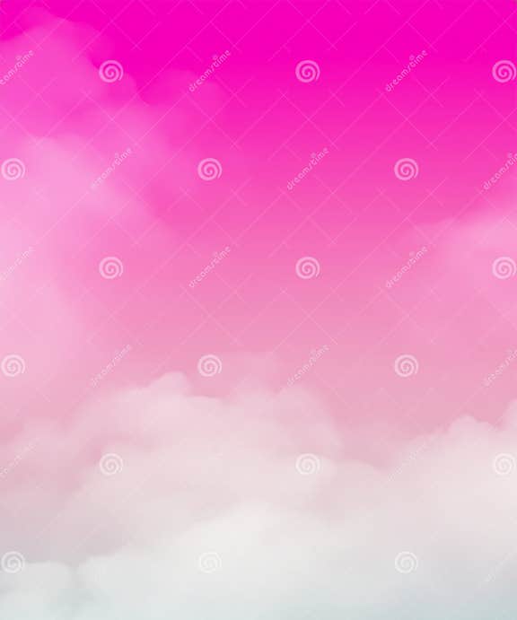 Abstract Pink White Soft Light Gradient Cloud Background in Pastel ...