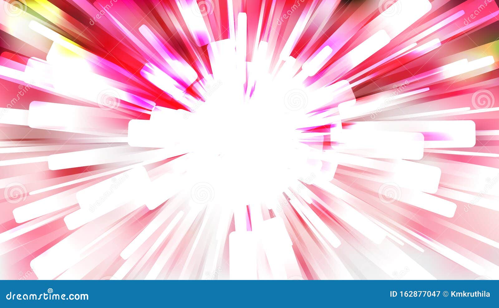 Abstract Pink And White Starburst Background Design Stock Vector
