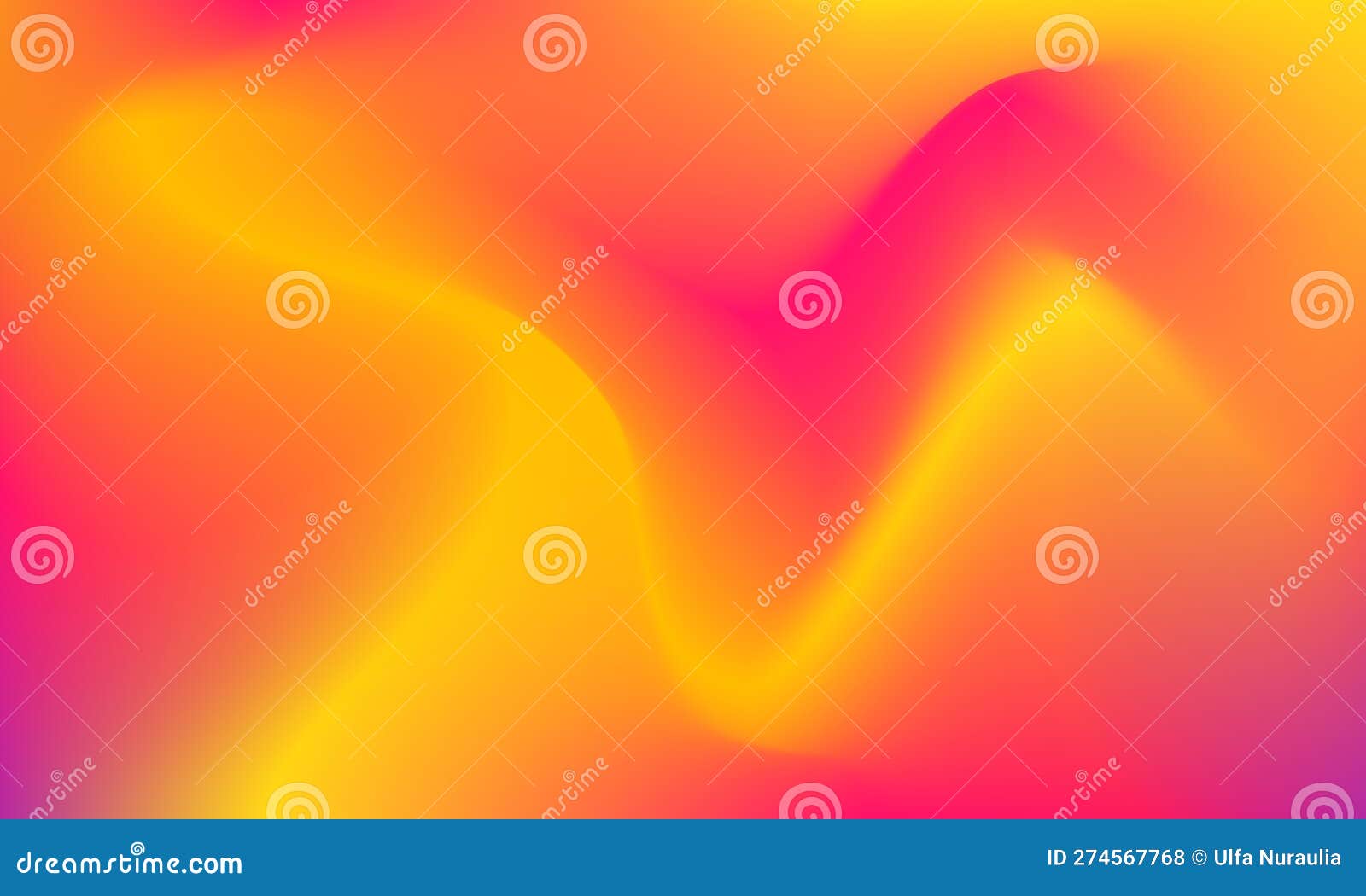 Abstract Pink and Yellow Gradient Glow Background. Stock Illustration ...