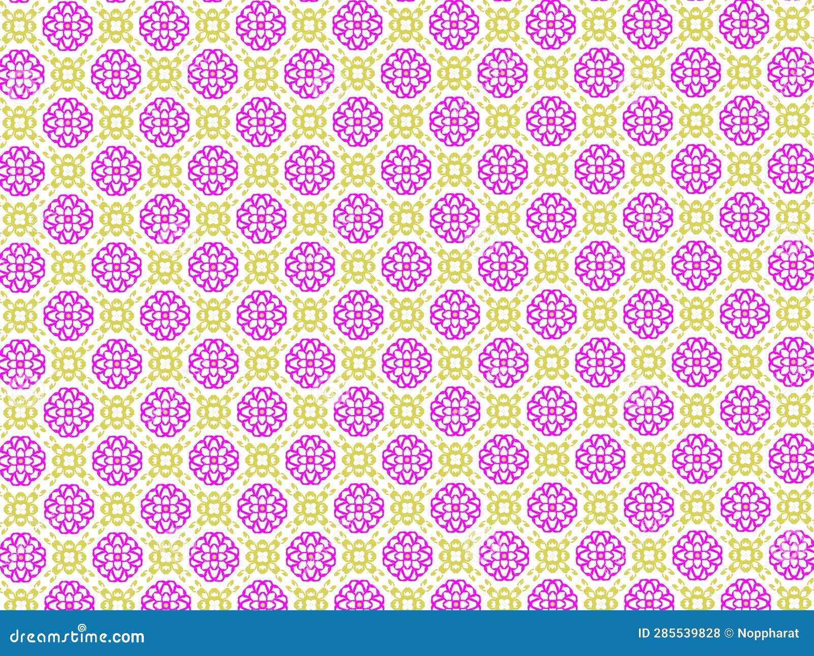 Abstract Pink and Yellow Line Pattern on White Background Stock ...