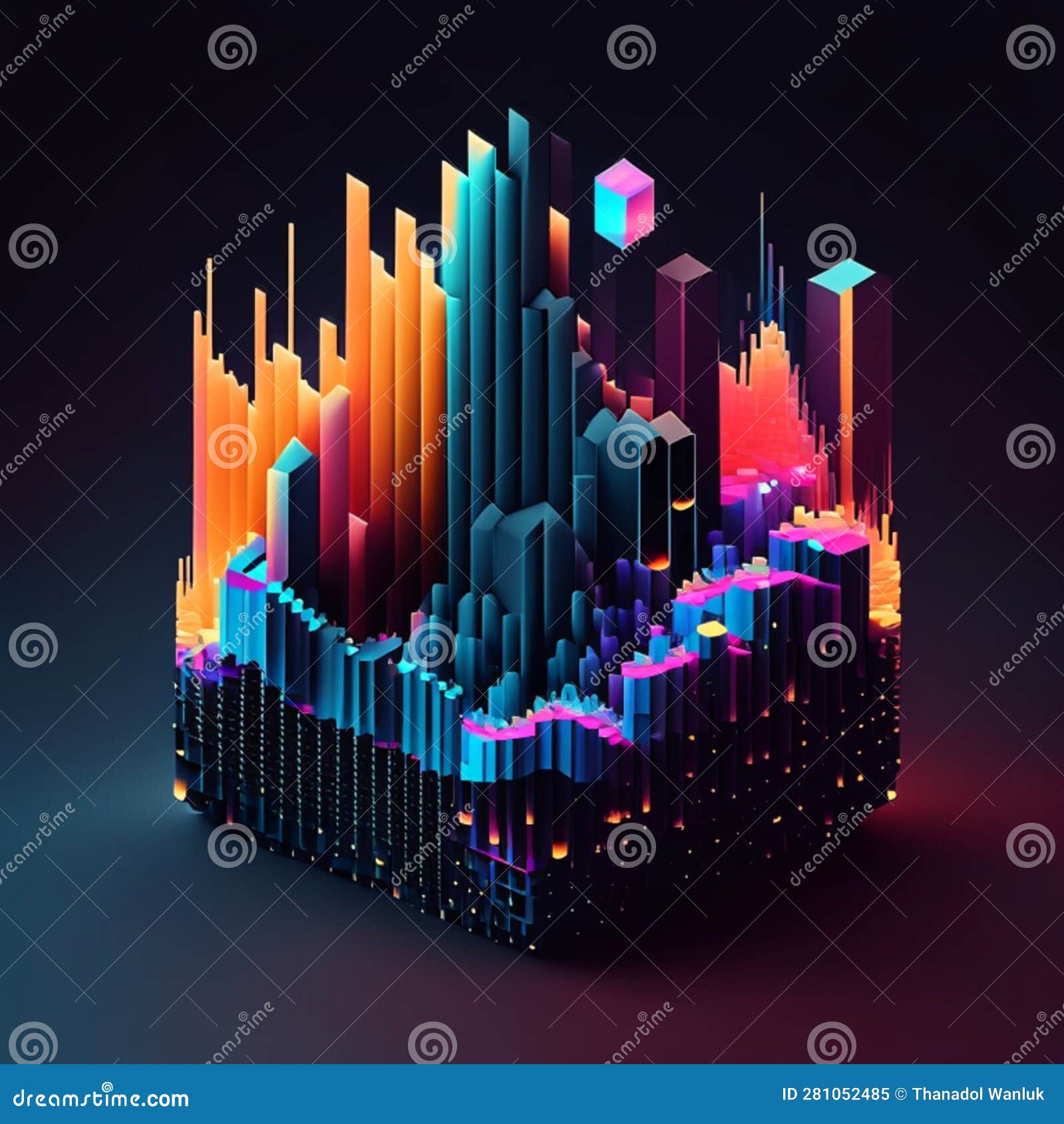 Abstract Pixel Art is a Form of Visual Expression that Combines the ...