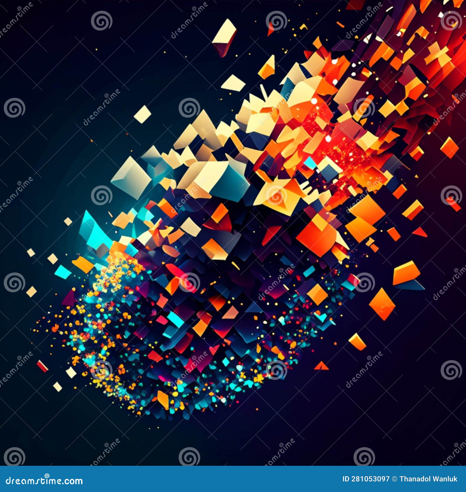 Abstract Pixel Art is a Form of Visual Expression that Combines the ...