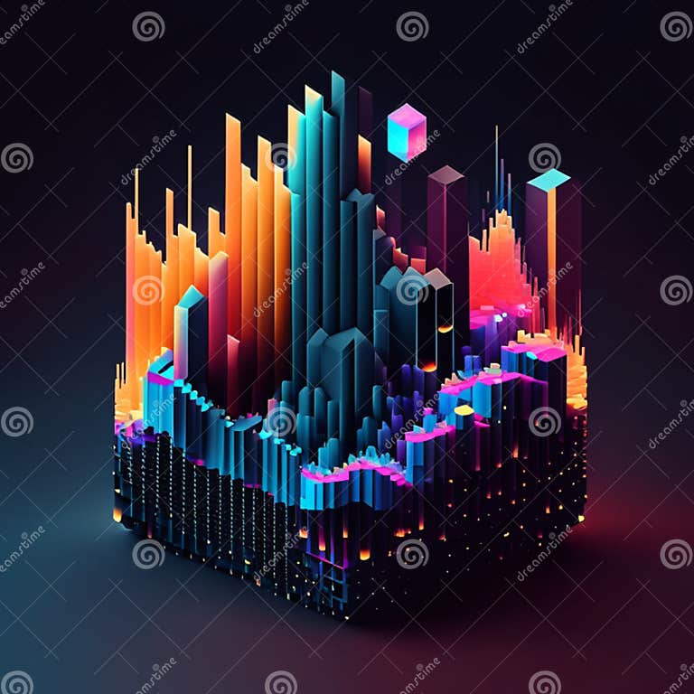 Abstract Pixel Art is a Form of Visual Expression that Combines the ...