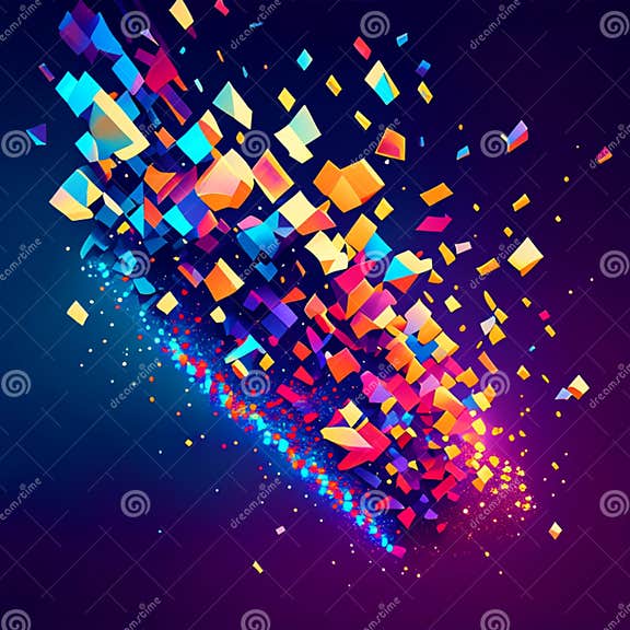 Abstract Pixel Art is a Form of Visual Expression that Combines the ...