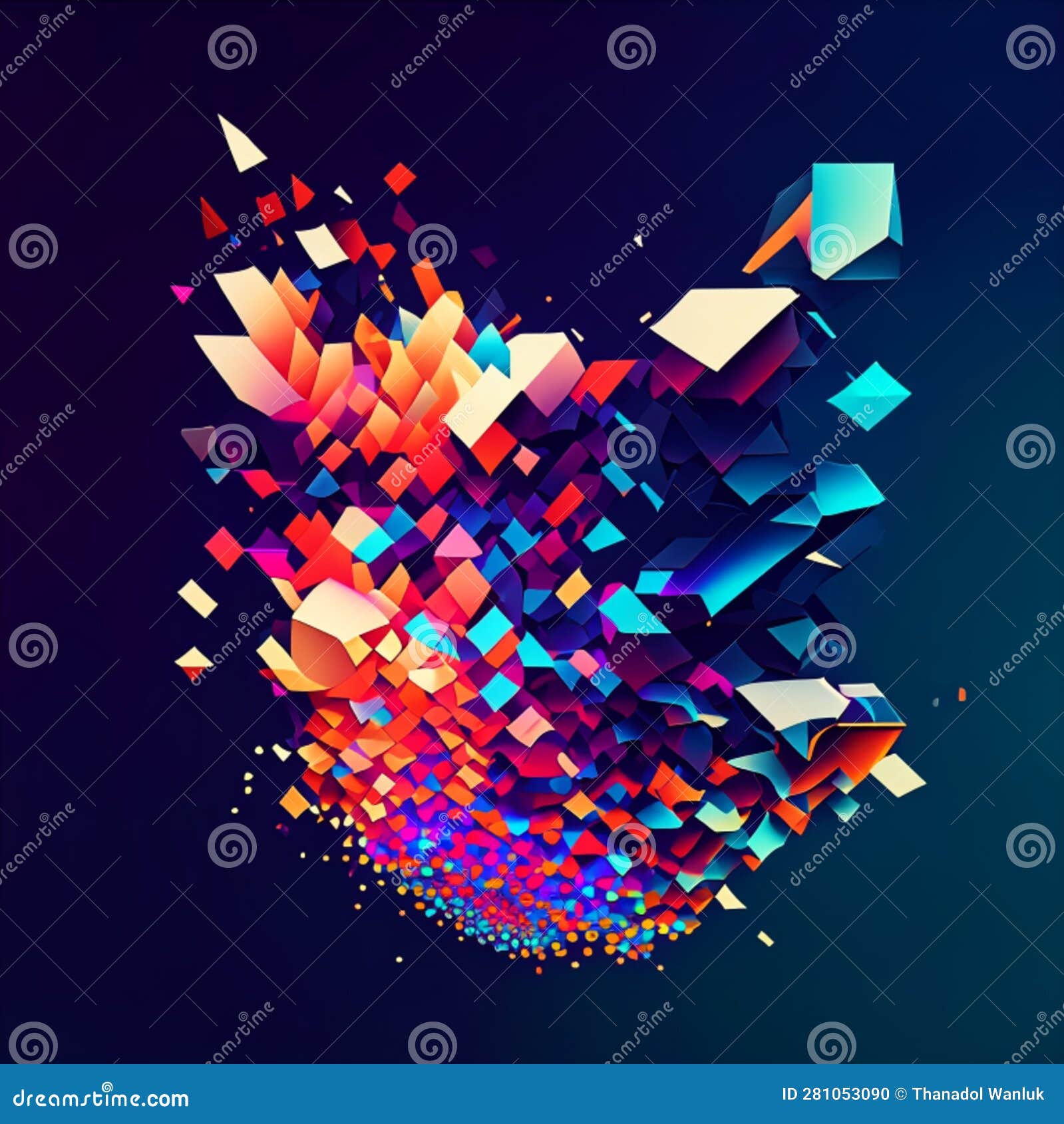 Abstract Pixel Art is a Form of Visual Expression that Combines the ...