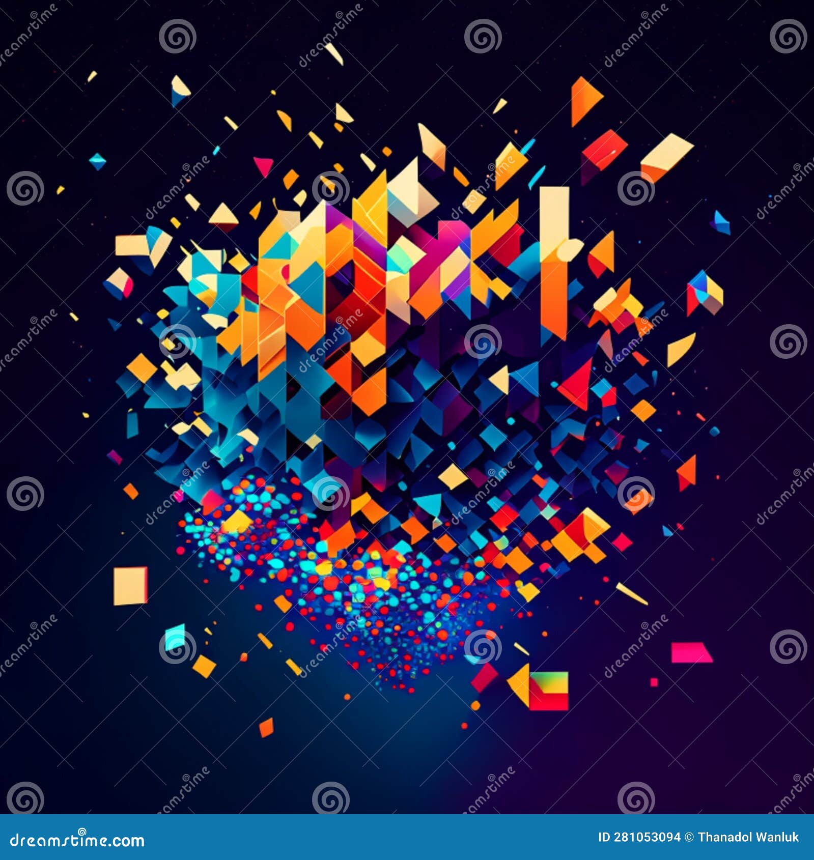 Abstract Pixel Art is a Form of Visual Expression that Combines the ...