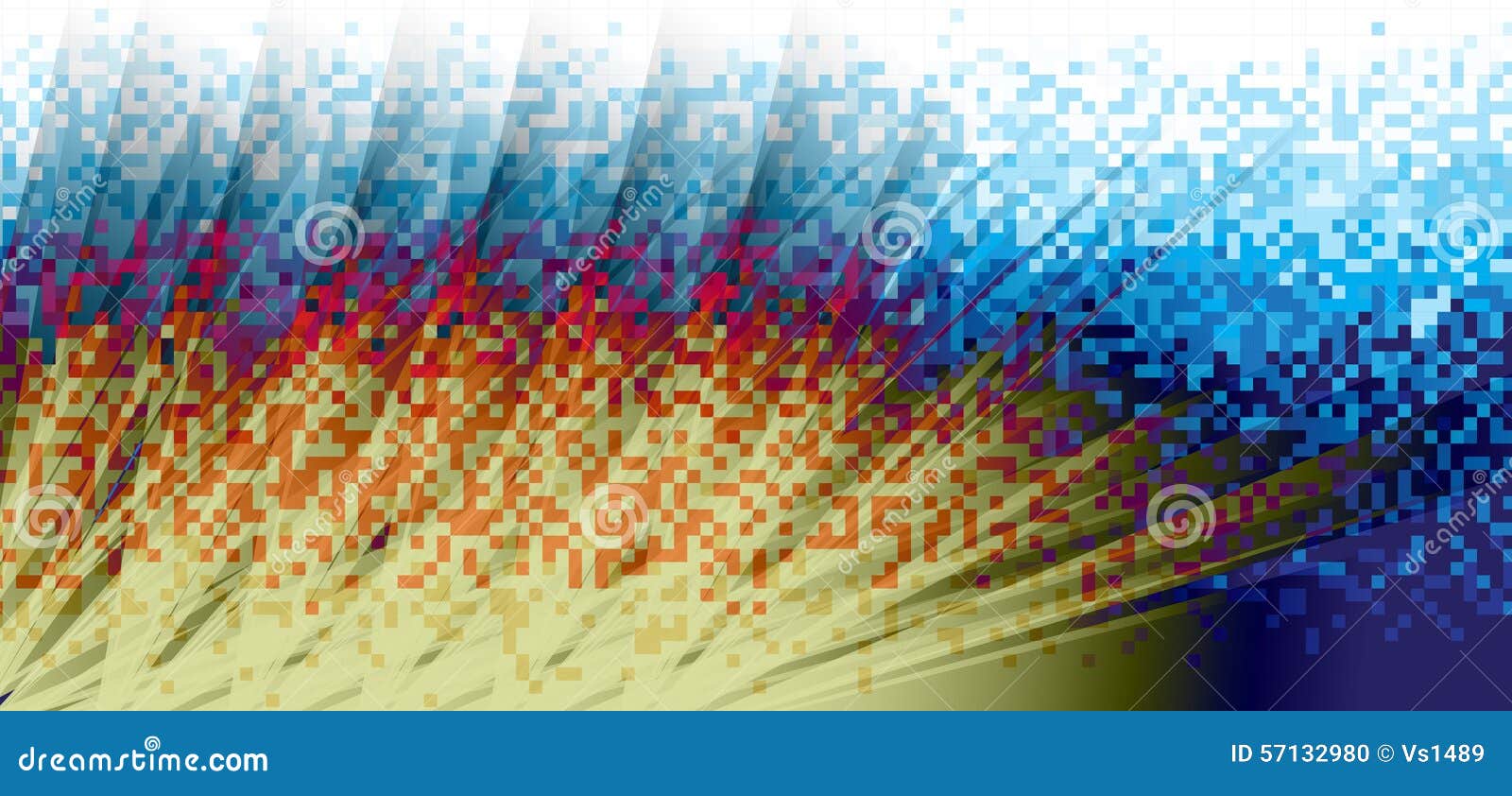 Abstract Pixel Background on Digital Screen Stock Vector - Illustration ...