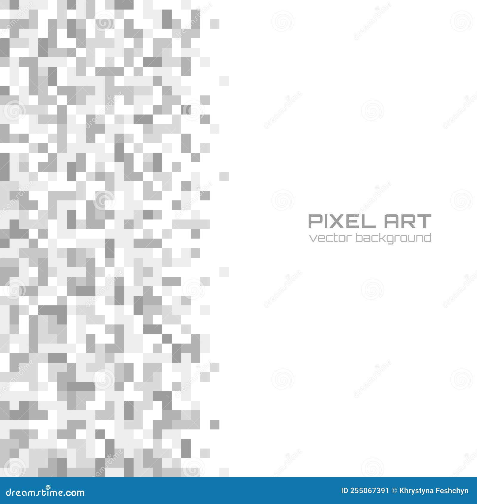 Abstract Pixel Background. Grey Squares on White Stock Vector ...