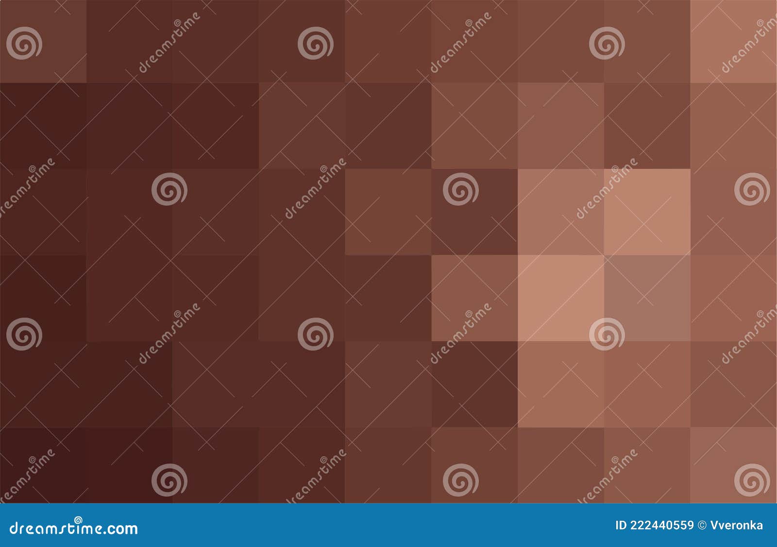 Abstract Pixel Brown Background. Gold Geometric Texture from Squares ...