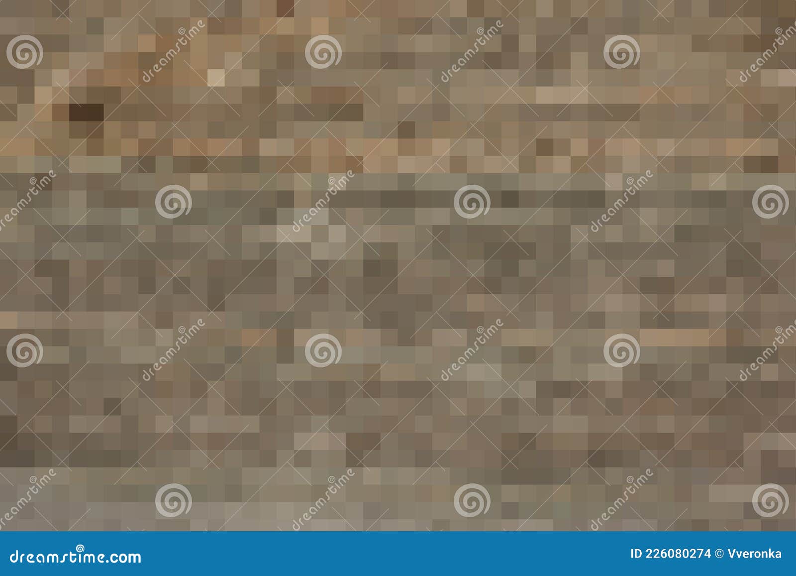 Abstract Pixel Brown Background. Vector Geometric Texture of Square ...
