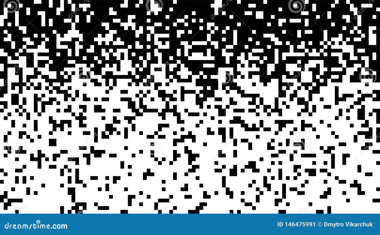 Abstract Pixel Gradient Background. Falling Pixels. Broken Texture ...