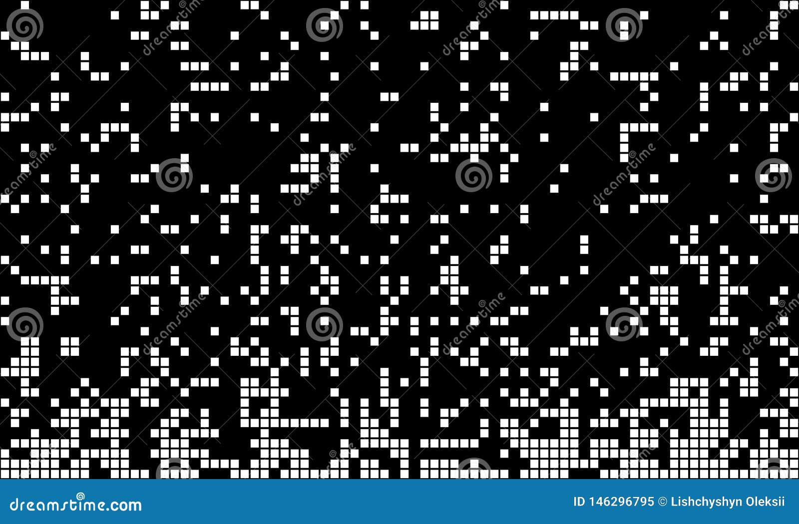 Abstract Pixel Gradient Background. Falling Pixels. Geometric Mosaic ...