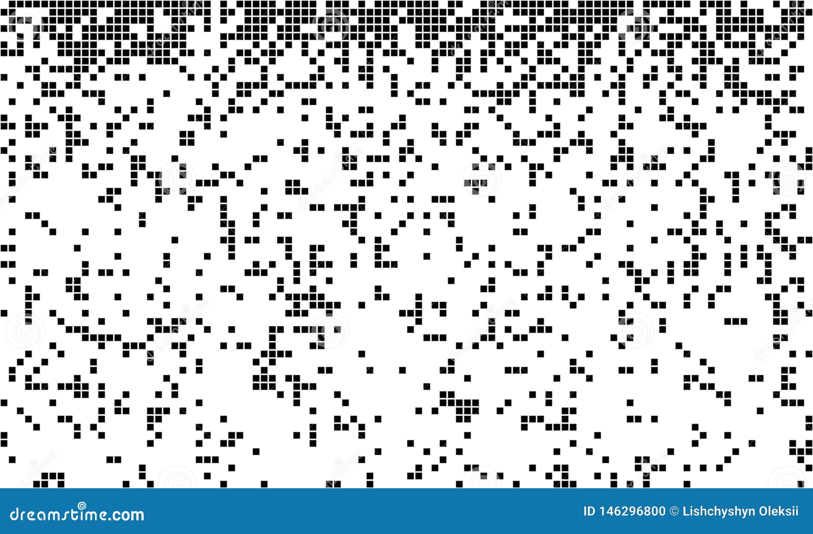 Abstract Pixel Gradient Background. Falling Pixels. Geometric Mosaic ...