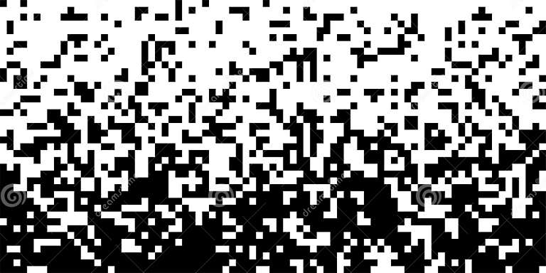 Abstract Pixel Gradient Background. the Pixels are Scattered. Black and ...