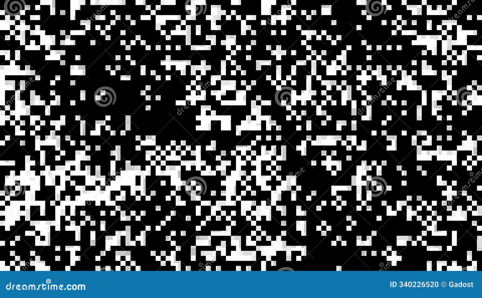 Abstract Pixel Retro 8bit Black and White Noise Static Overlay Texture ...