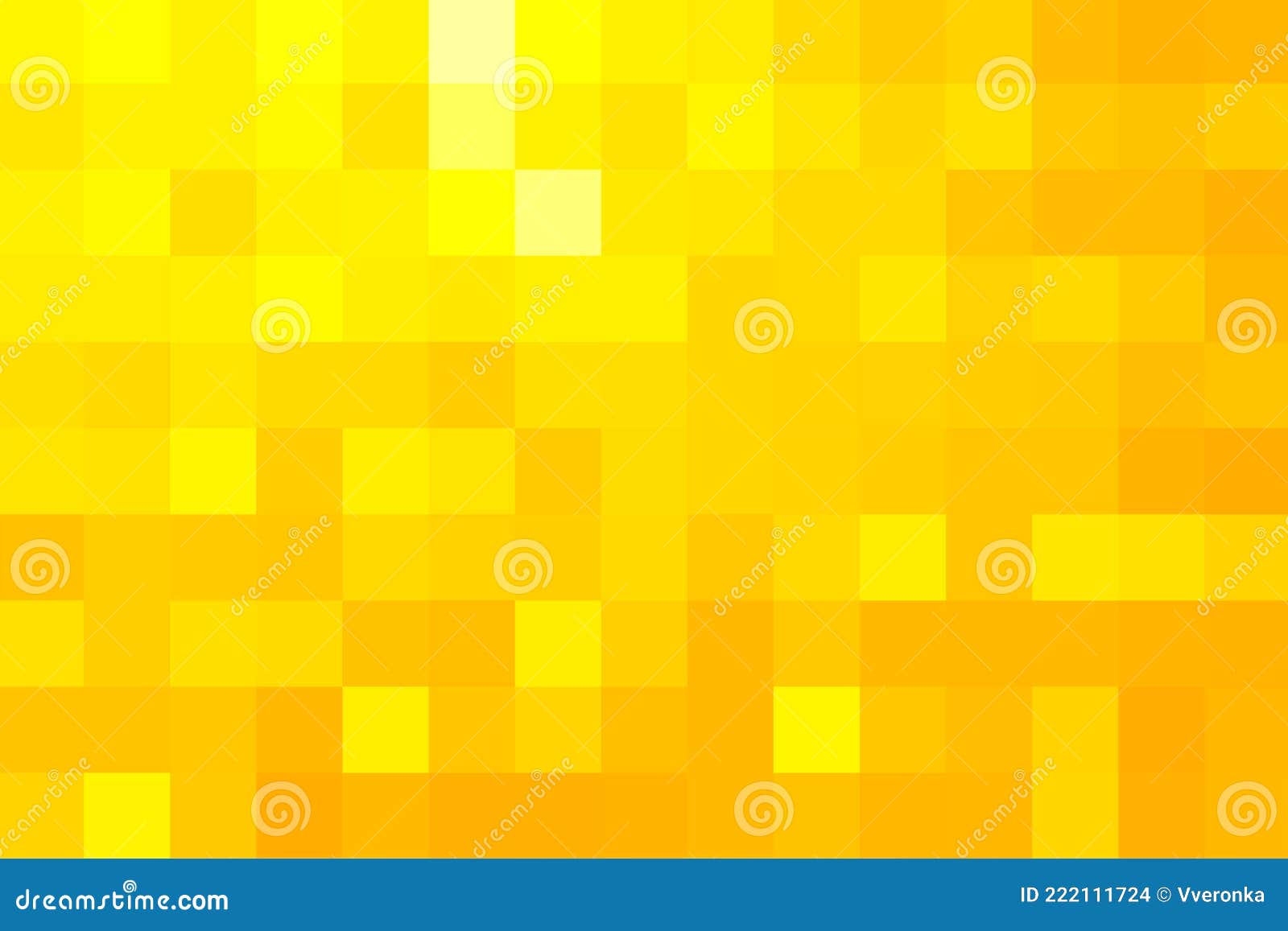 Abstract Pixel Yellow Background. Gold Geometric Texture from Squares ...
