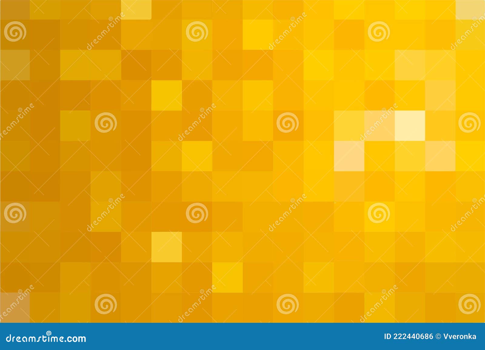 Abstract Pixel Yellow Background. Gold Geometric Texture From Squares ...