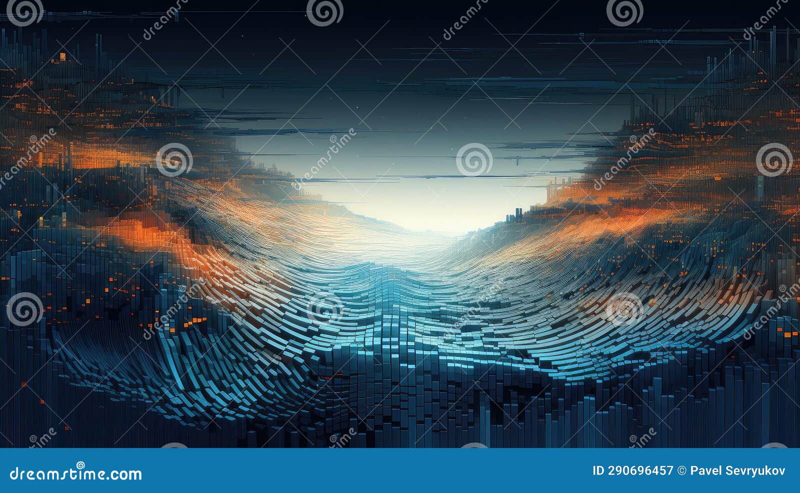 Abstract Pixelated Motion Graphics Background, Seamless Loop. Design ...