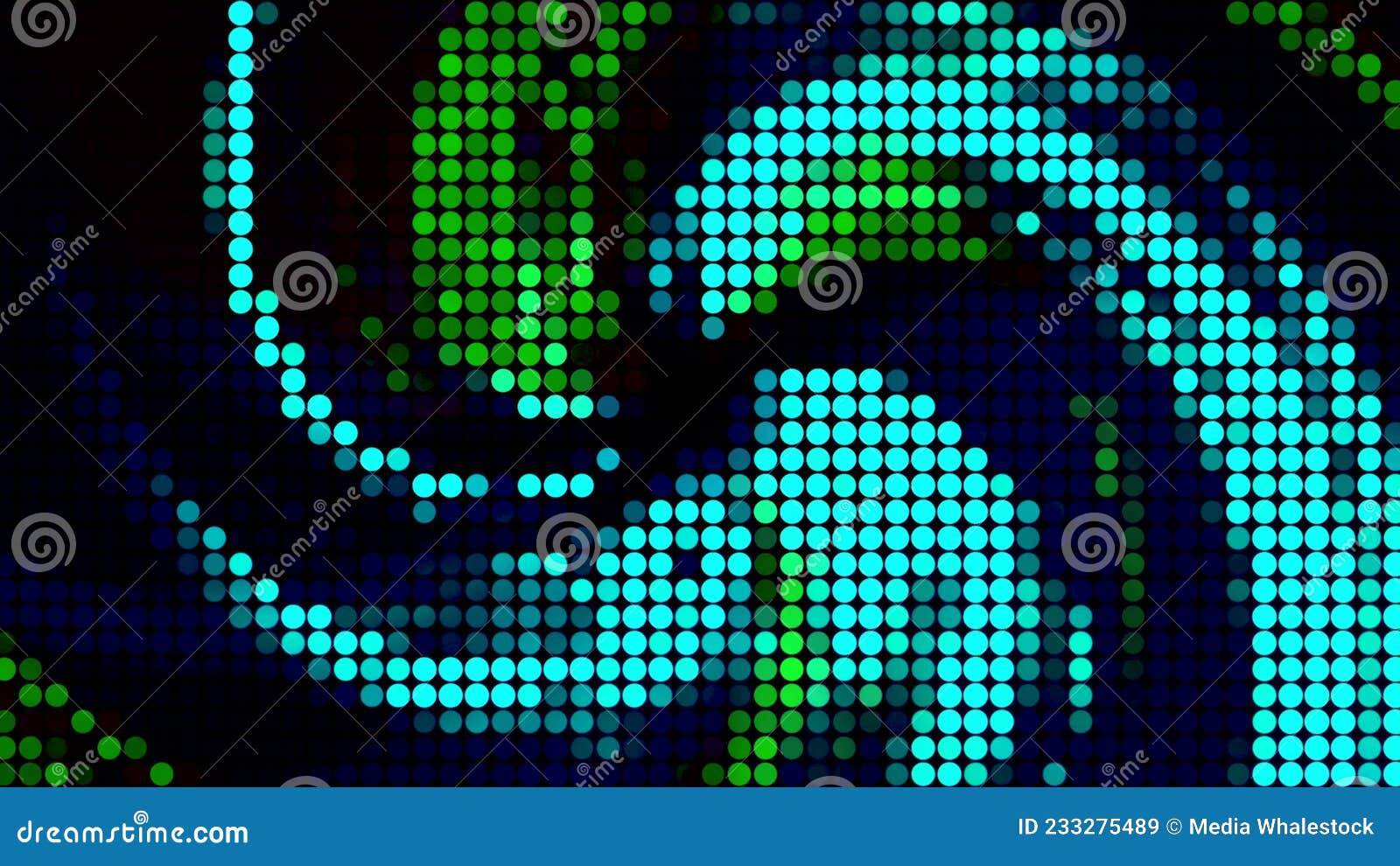 Abstract Pixelated Motion Graphics Background, Seamless Loop. Design ...