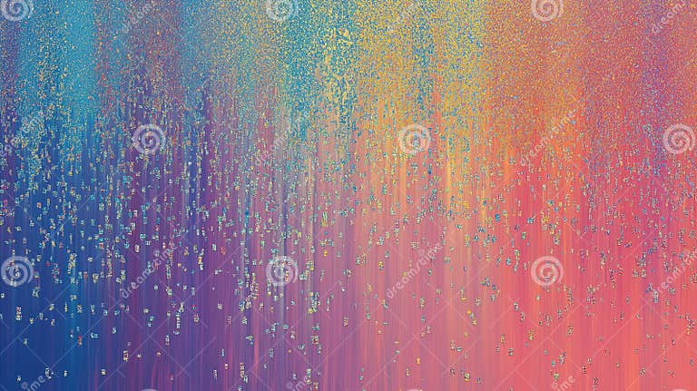 Abstract Pixelated Rainfall Gradient with Vivid Colors Stock ...