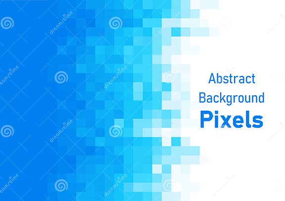 Abstract Pixels Background Blue Gradient Color Geometric Texture ...