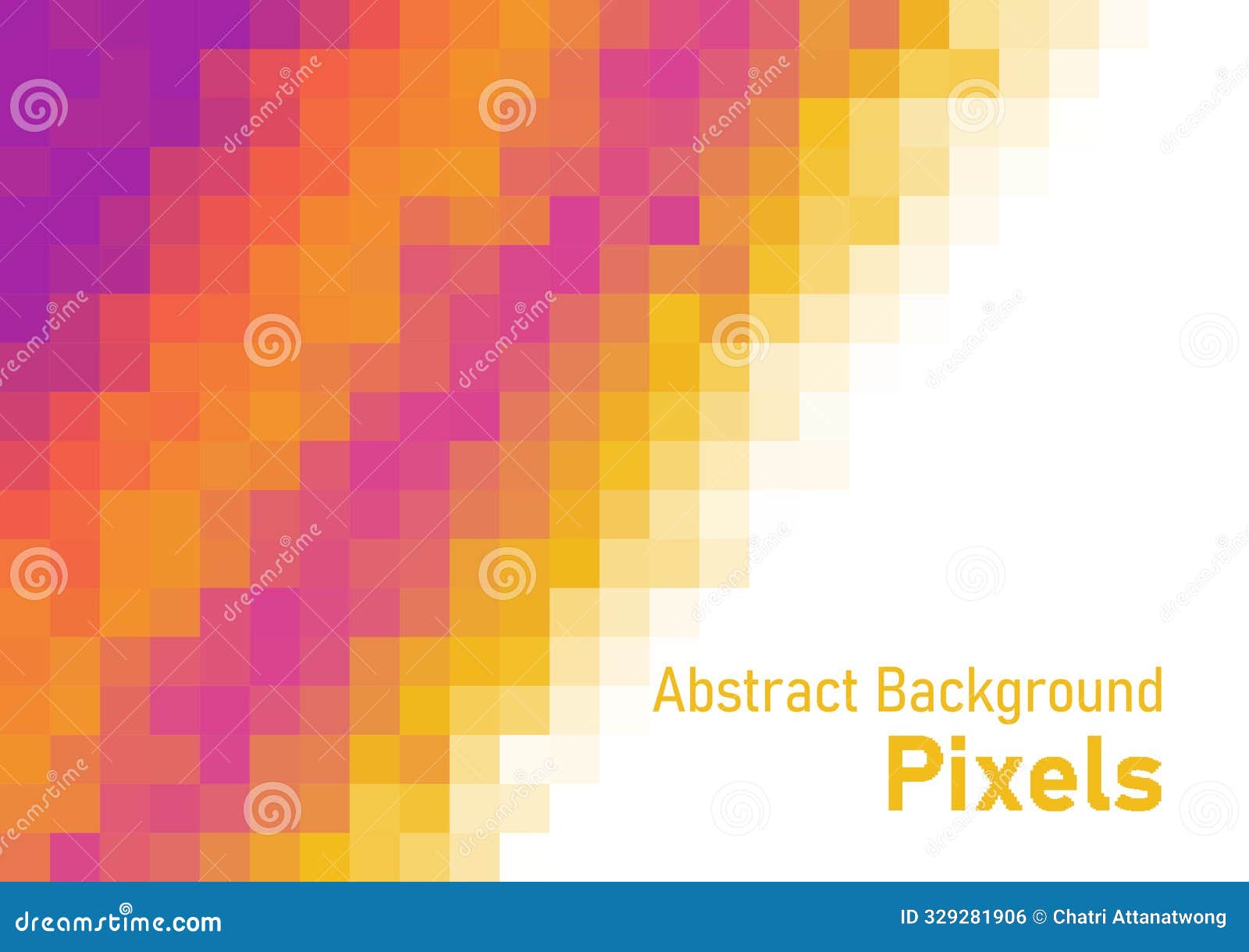 Abstract Pixels Background Orange and Yellow Gradient Colors Geometric Texture Vector ...