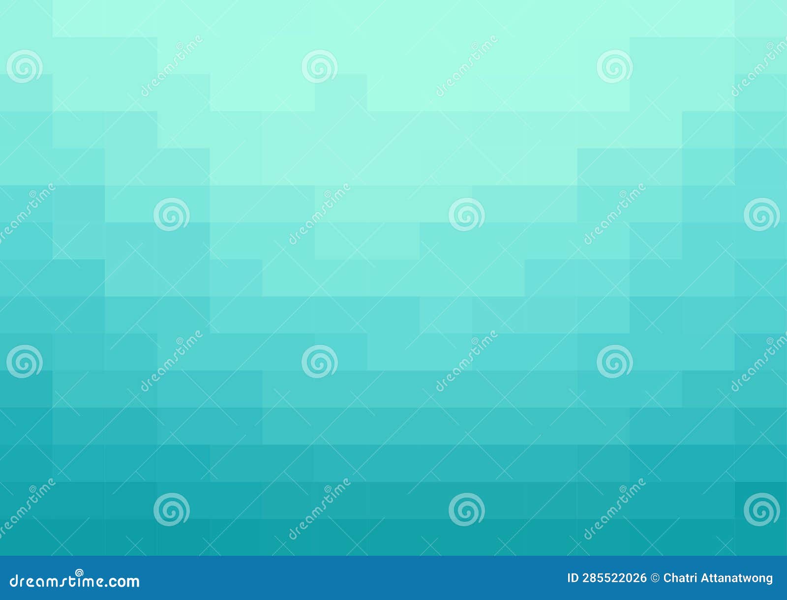 Abstract Pixels Pattern. Geometric Mosaic Background, Teal Green Color Gradient Stock Vector ...