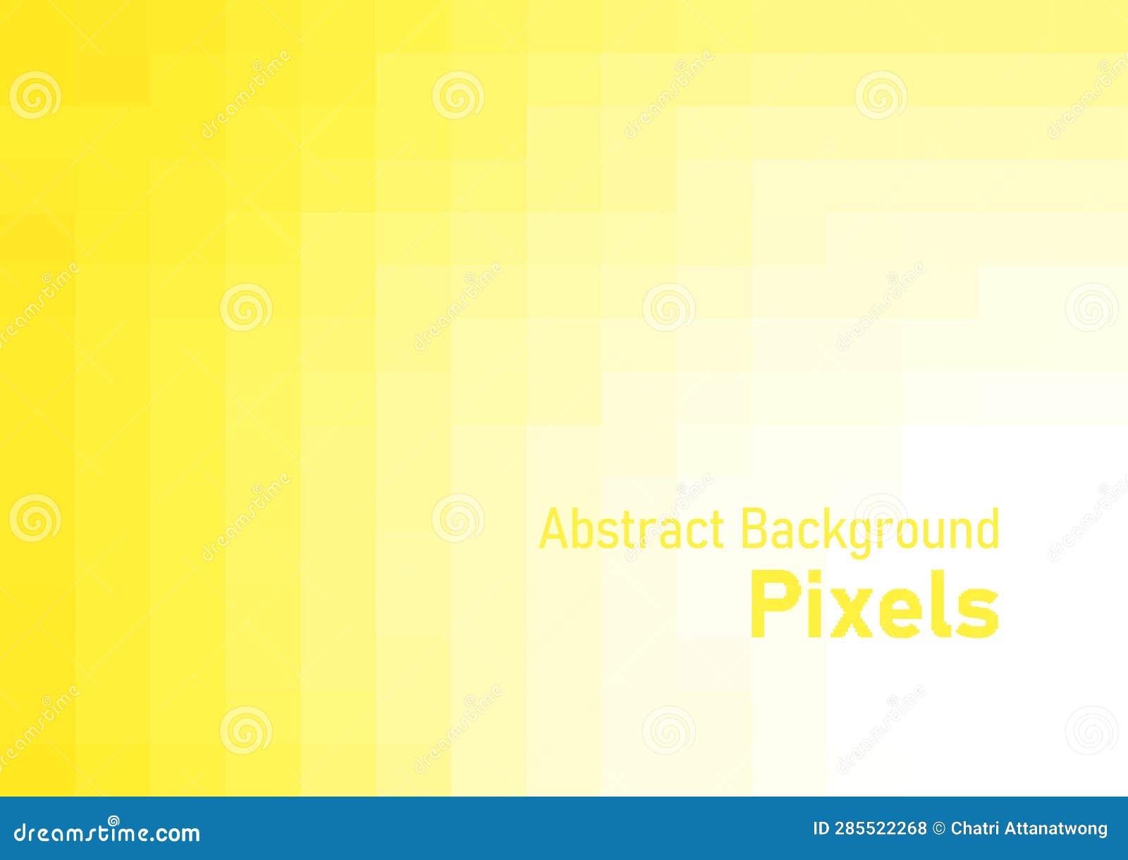 Abstract Pixels Pattern, Geometric Mosaic Background, Yellow Color ...