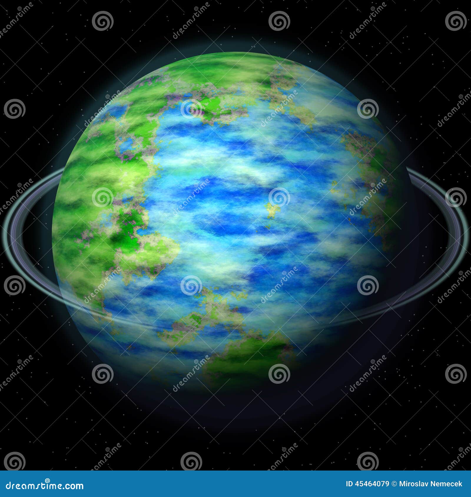 Abstract Planet Generated Texture Background Stock Illustration ...