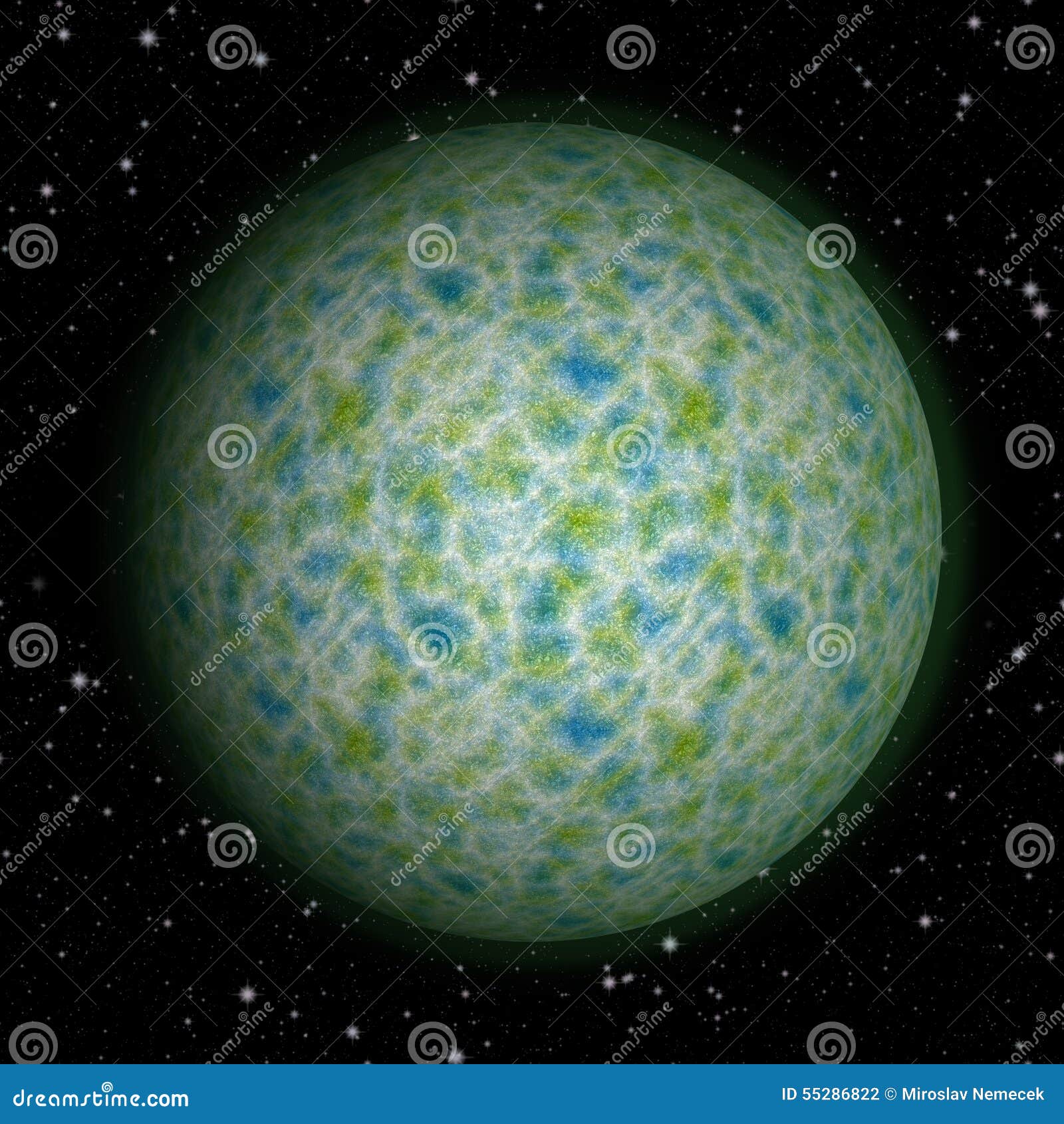 Abstract Planet Generated Texture Background Stock Illustration ...