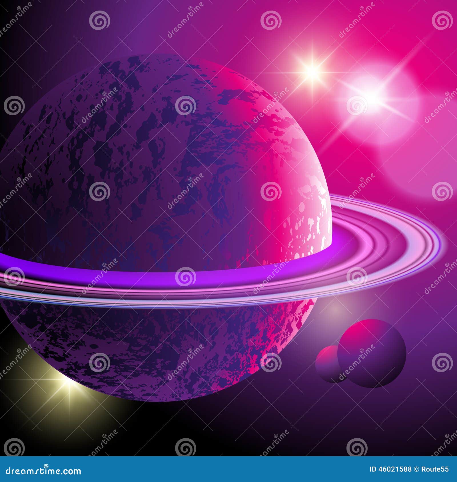 Abstract planets stock vector. Illustration of fantastic - 46021588