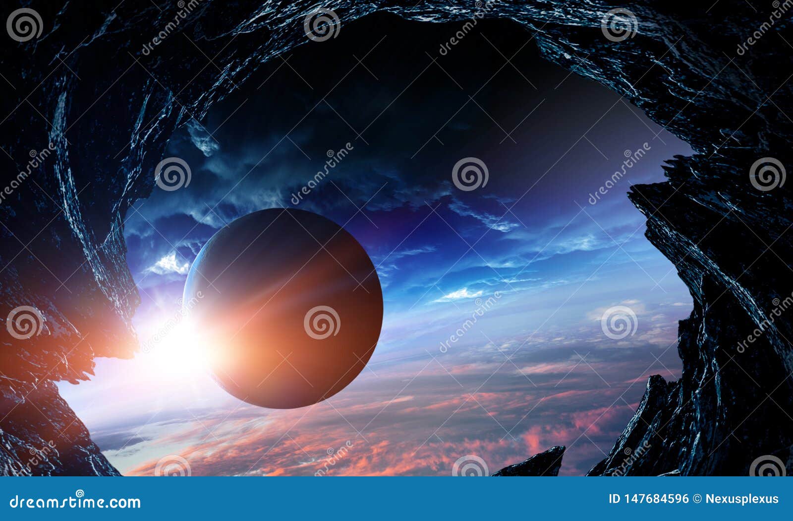 Abstract Planets and Space Background Stock Photo - Image of outer ...