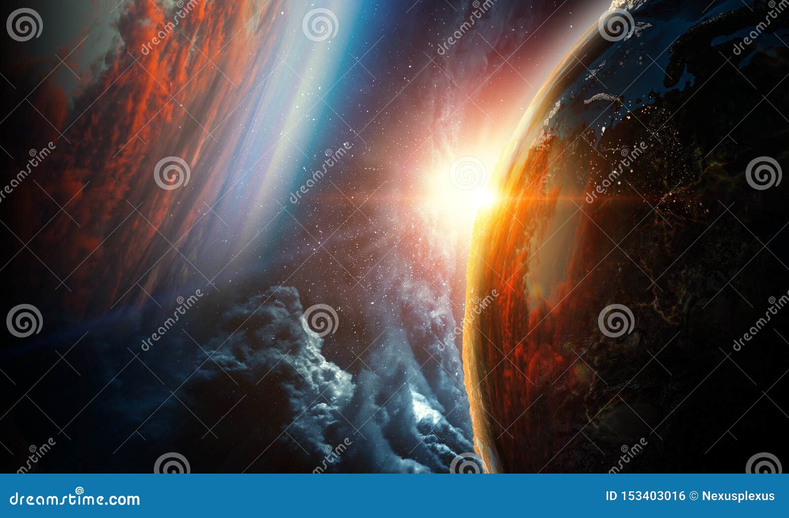Abstract Planets on Space Texture Stock Photo - Image of dark, earth ...