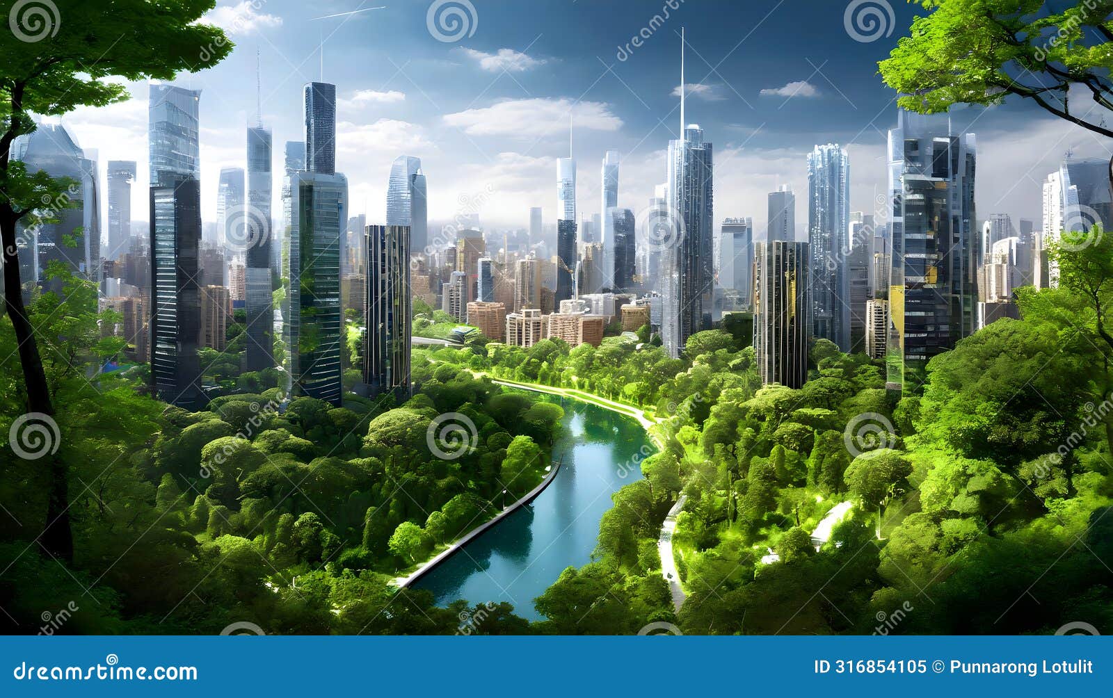 Plant Based Sentient Cityscape Artificial Intelligence on Digital Art ...