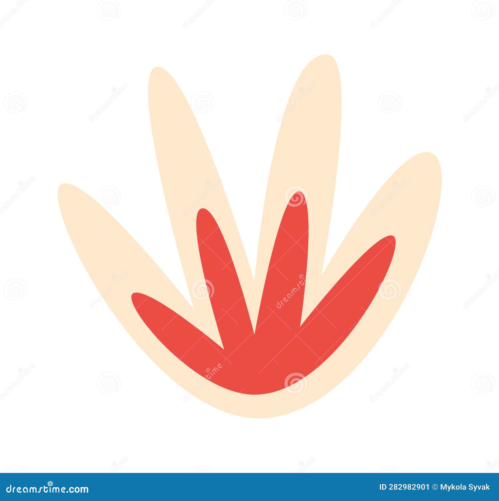 Abstract Plant Shape stock vector. Illustration of leaf - 282982901