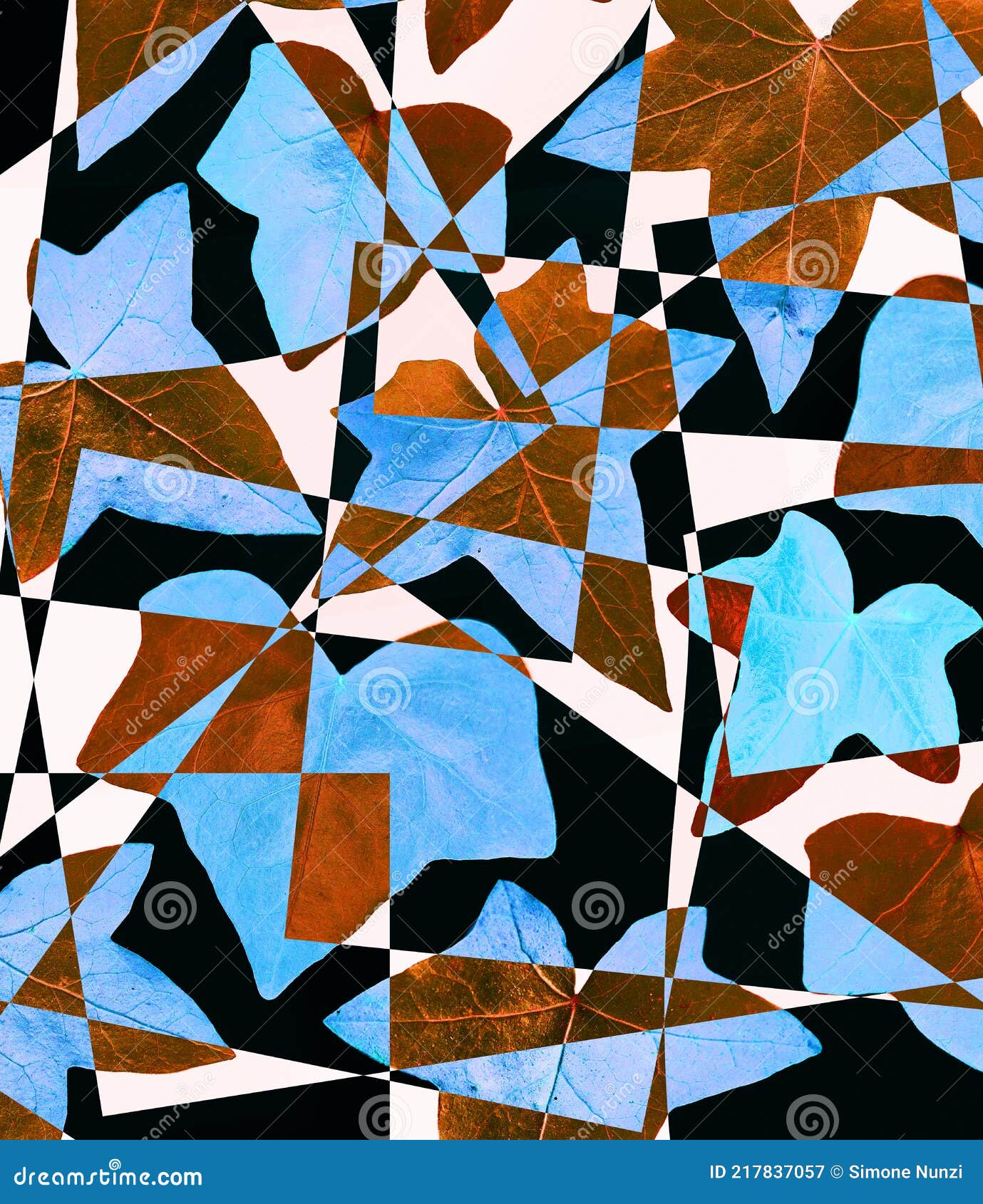 Abstract Plant Texture Background Blue Angle Stock Image - Image of ...