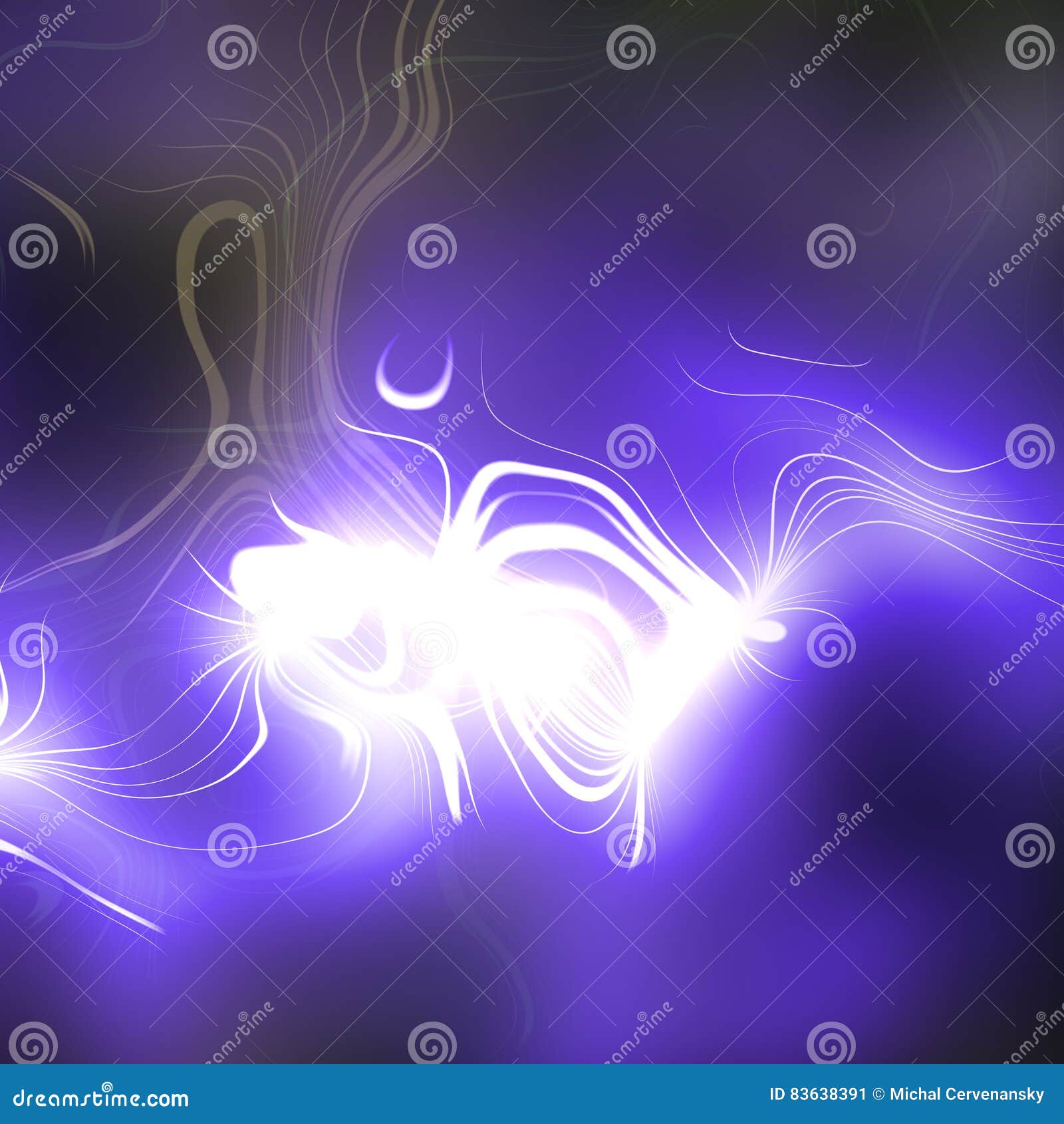 Abstract Plasmatic Shapes and Lines Texture. Stock Illustration ...