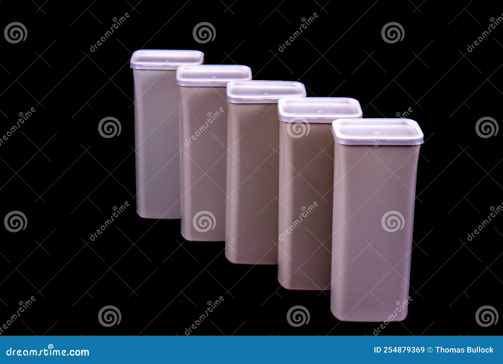 Abstract of Plastic Containers with Lids Stock Image - Image of plastic ...