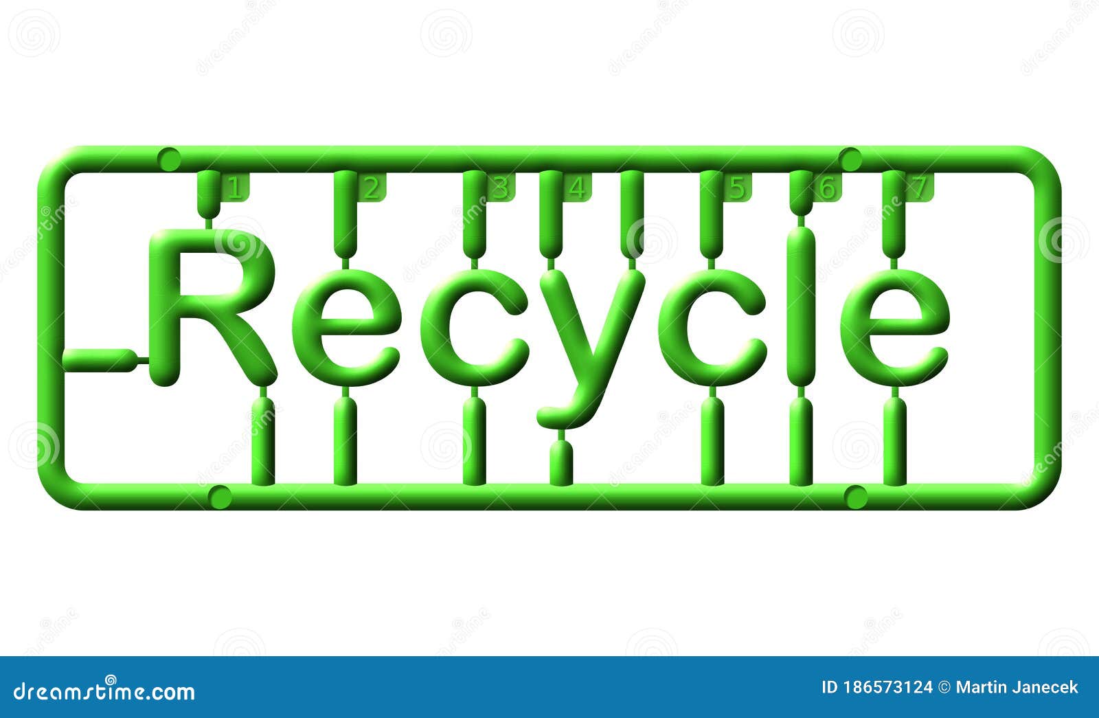 Abstract Plastic Kit, Text Recycle Stock Illustration - Illustration of ...