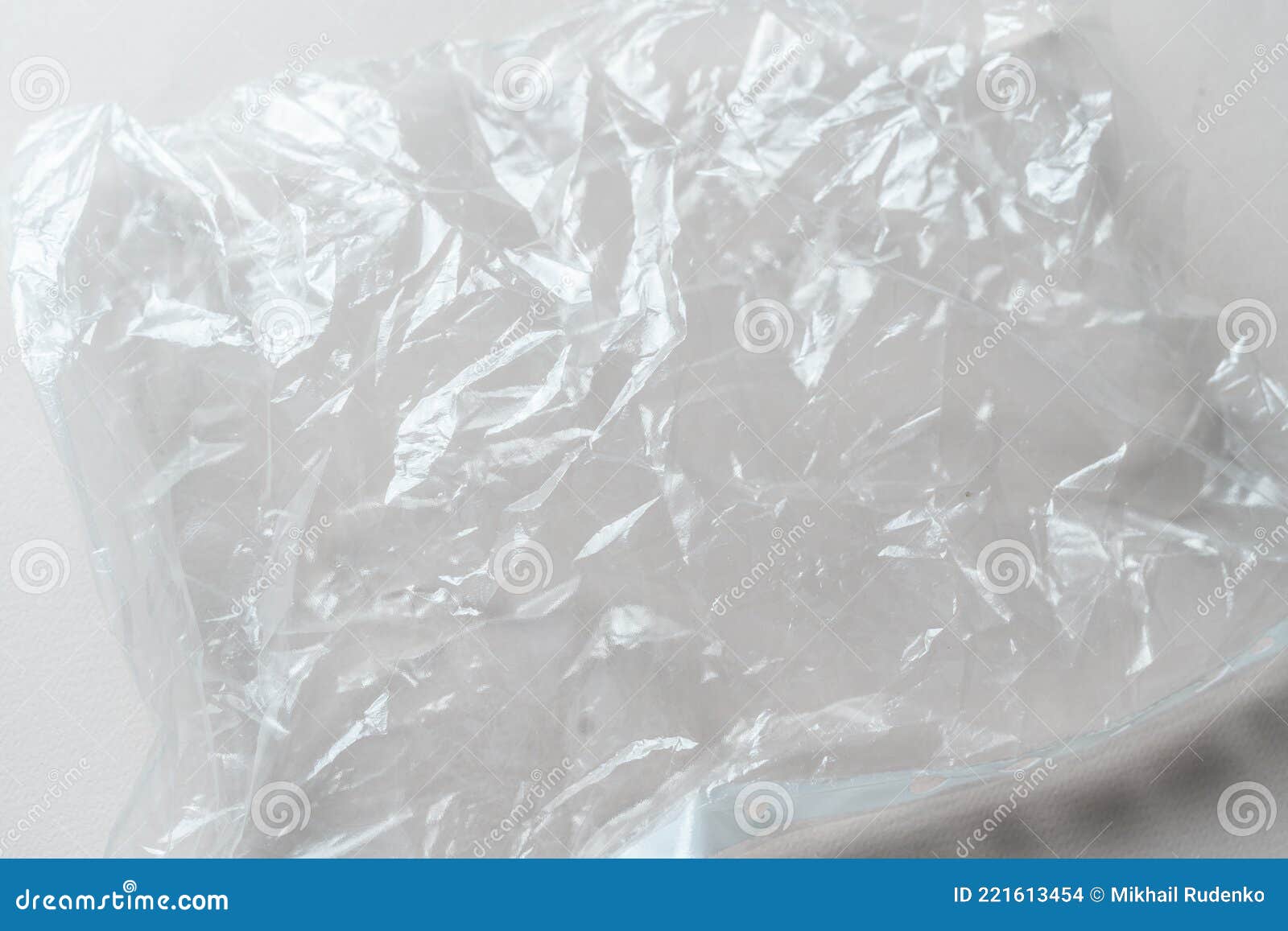 A Abstract Plastic Material Crumpled Texture. Transparent Stock Photo ...