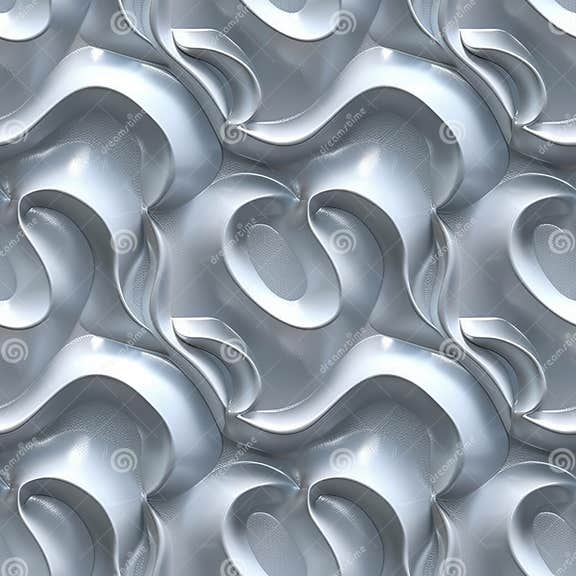 Abstract Plastic Seamless Pattern. Wavy Tileable Pattern Stock ...