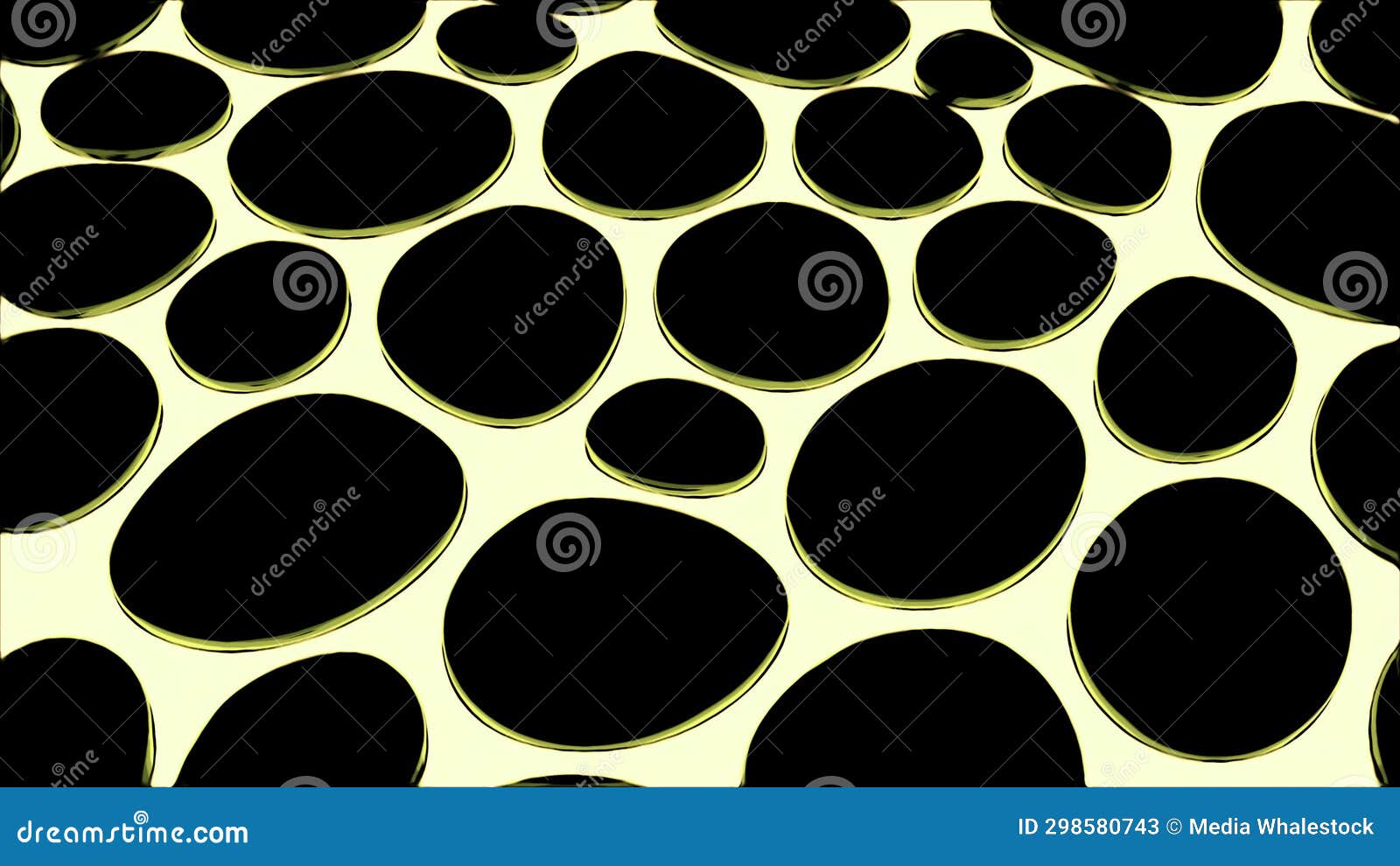 Abstract Plastic Texture with Holes on a Black Background. Design. Oval ...