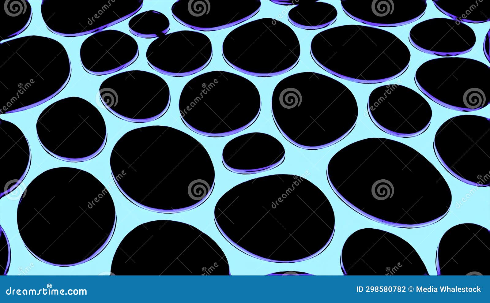 Abstract Plastic Texture with Holes on a Black Background. Design. Oval ...