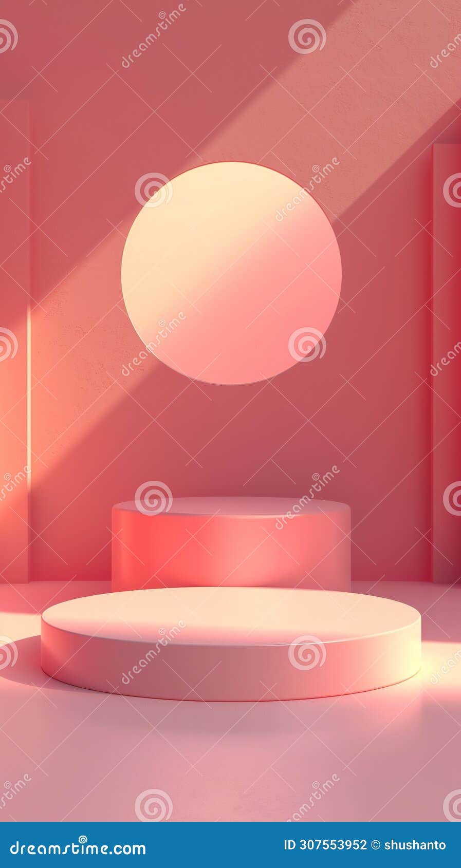 Abstract Platform Podium for Product Presentation Stock Illustration ...