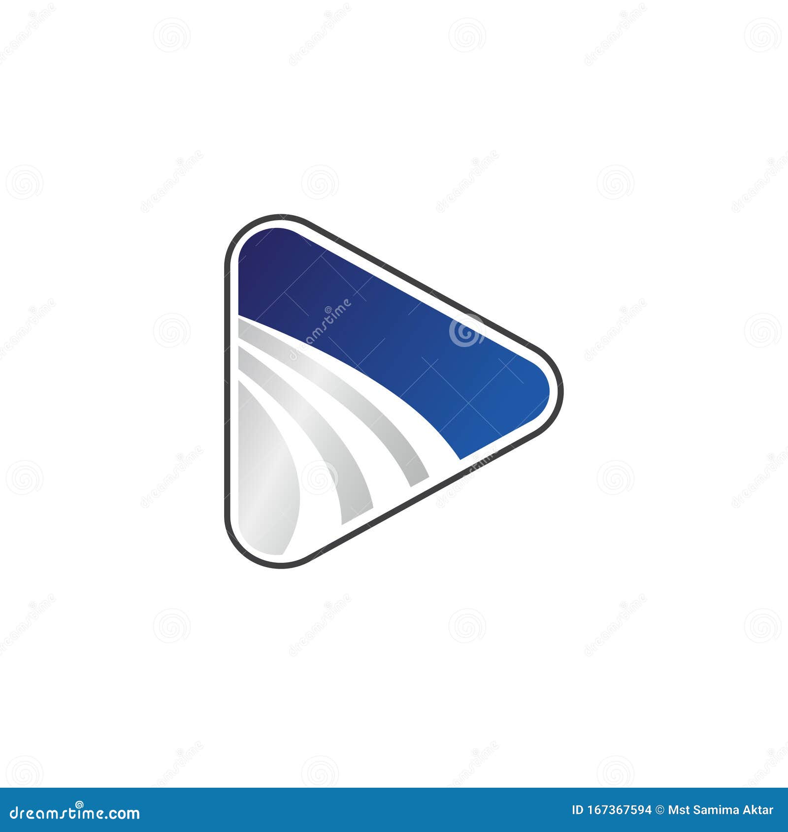 Abstract Play Button Icon Vector Logo Template Illustration Design ...