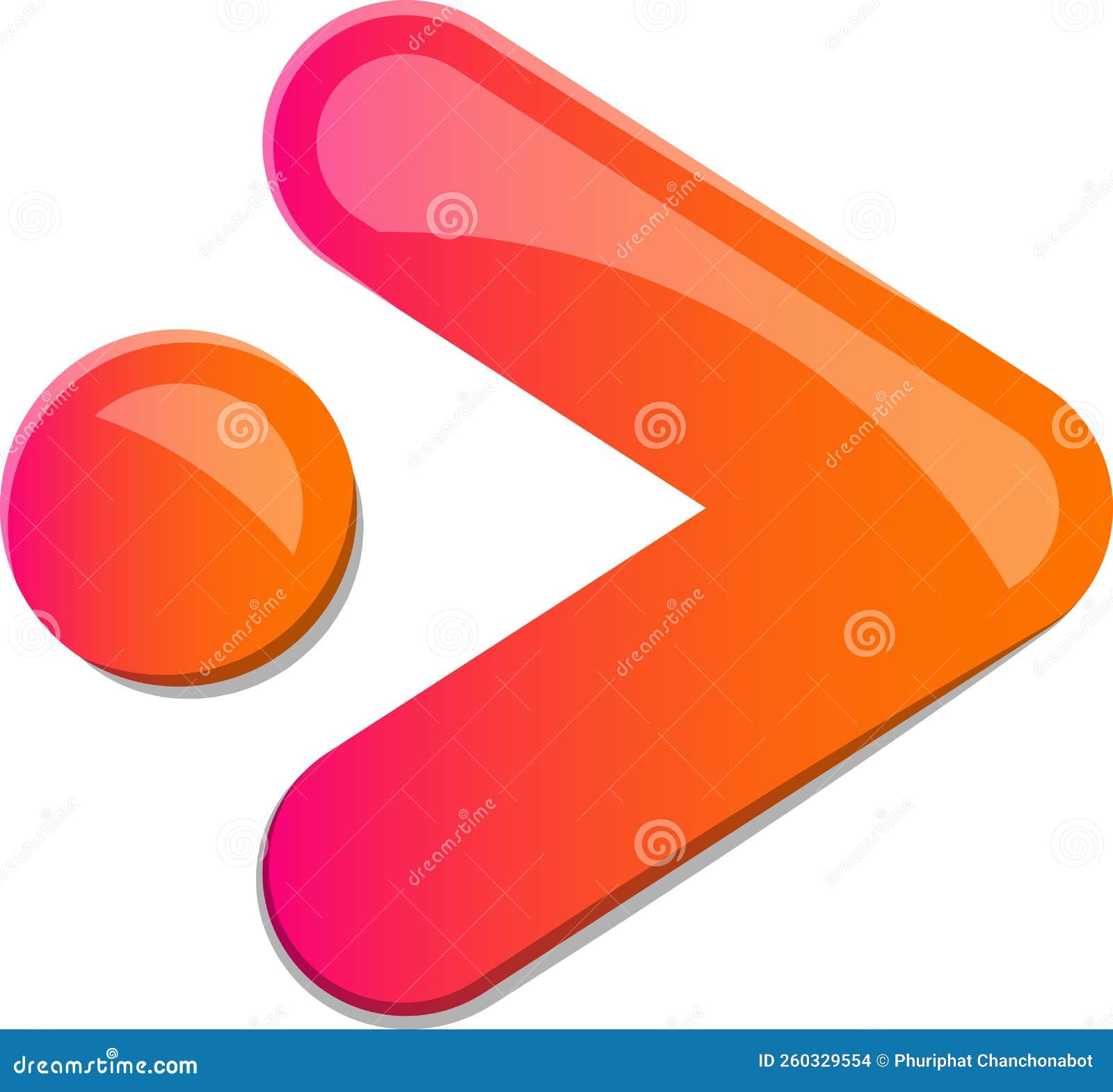 Abstract Play Button Logo Illustration in Trendy and Minimal Style ...