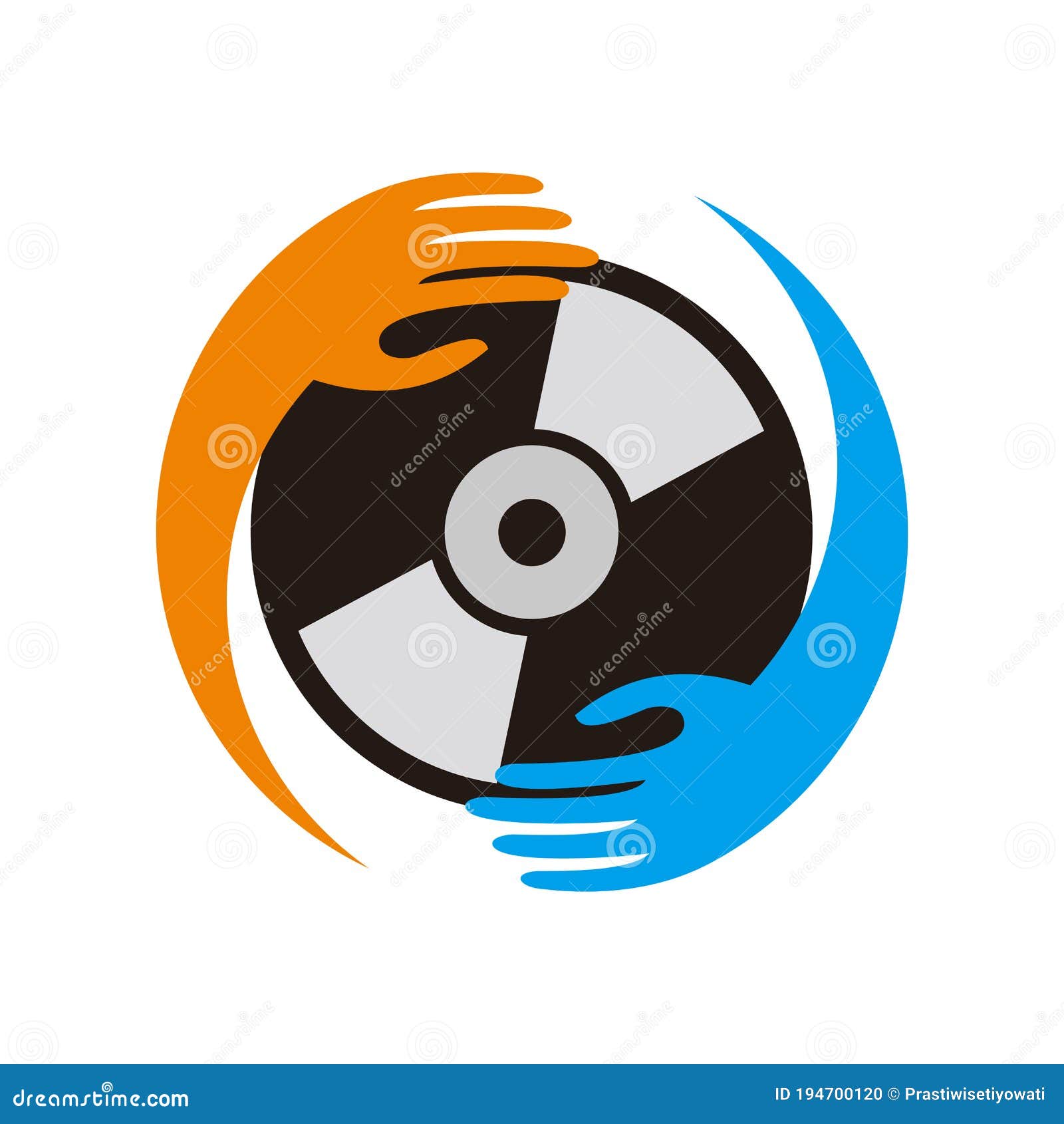 Abstract Play Music Remix Logo Icon Concept Stock Vector - Illustration ...