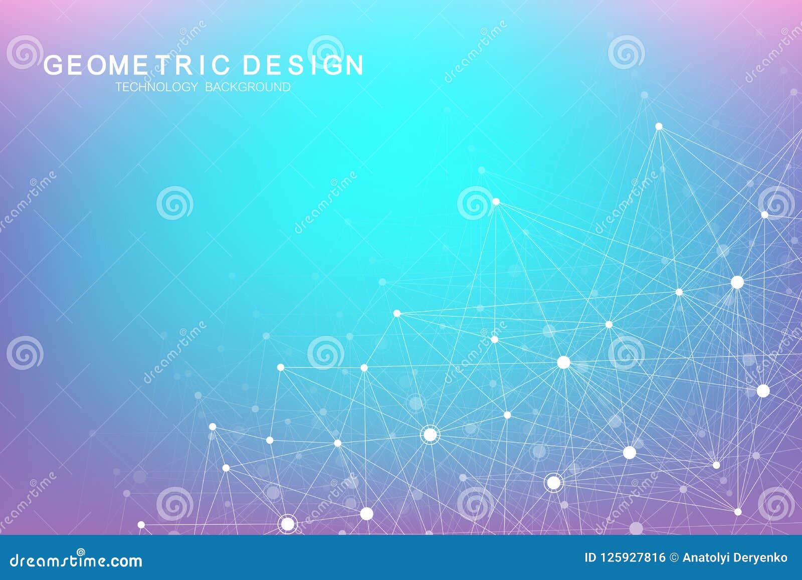 Abstract Plexus Background With Connected Lines And Dots Plexus Geometric Effect Stock Vector