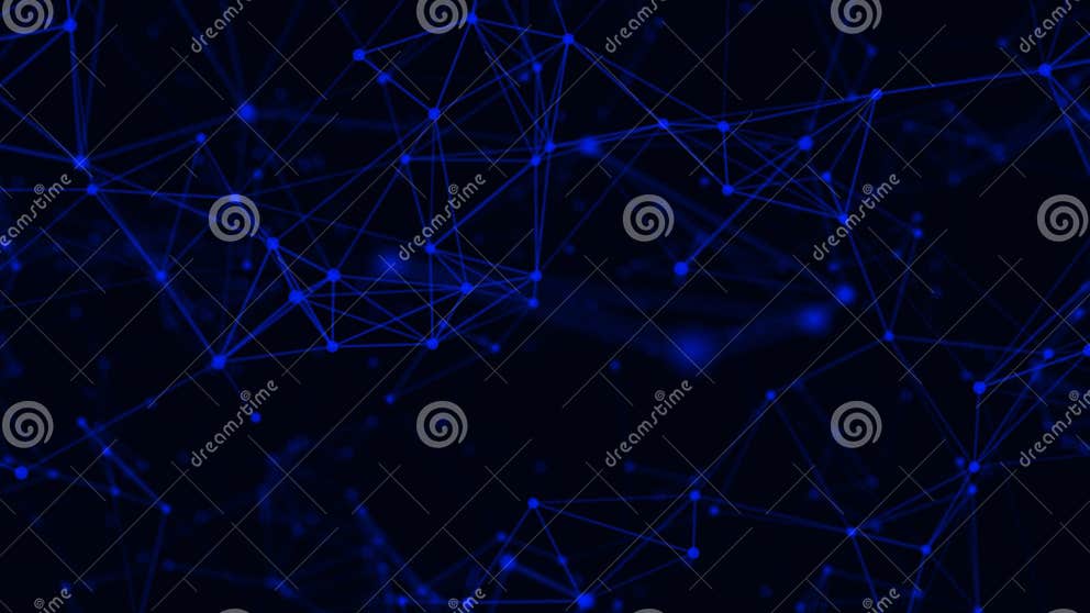 Abstract Plexus Background With Connected Lines And Dots Connected Polygons Plexus Vector