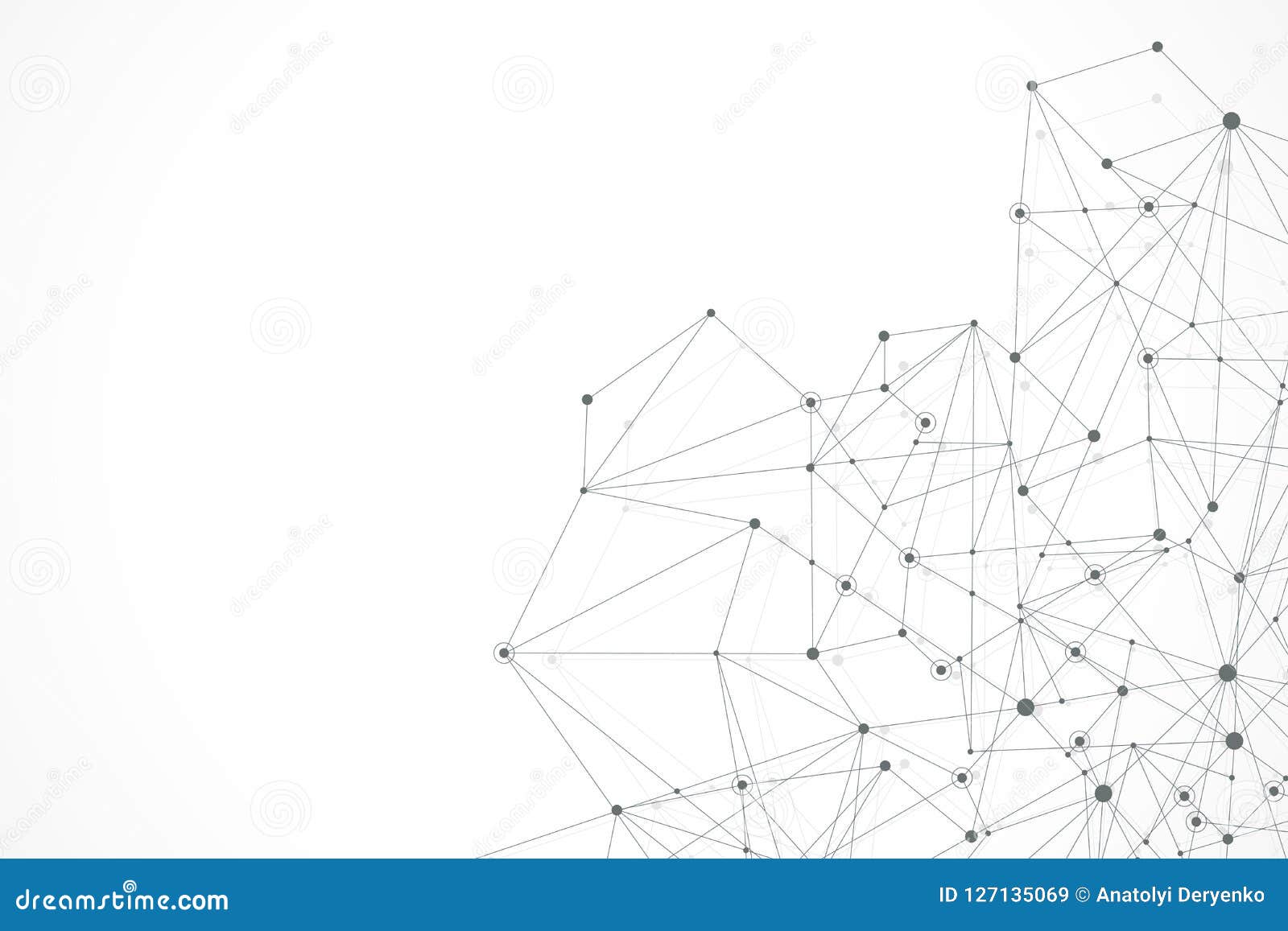 Abstract Plexus Background with Connected Lines and Dots. Wave Flow Stock Vector - Illustration ...